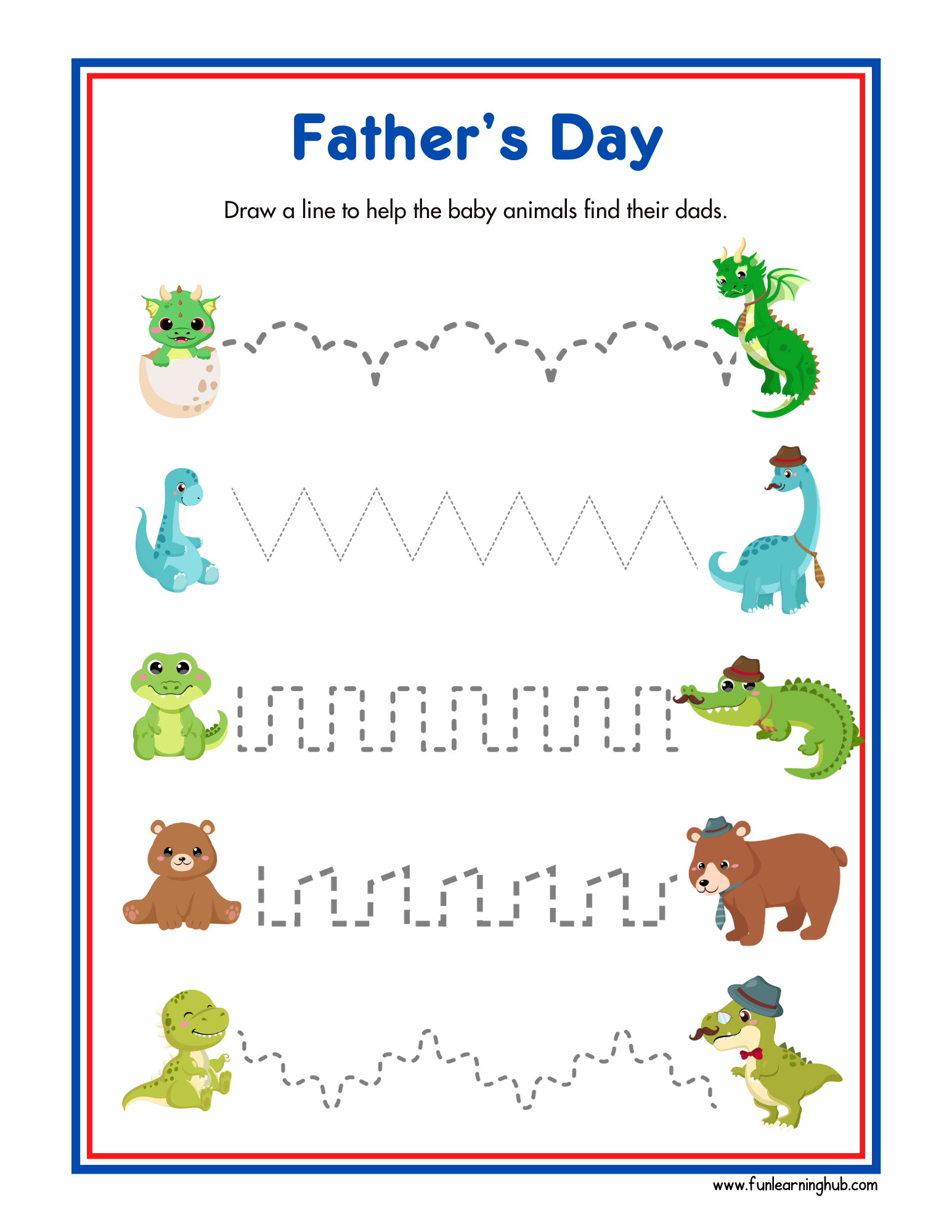 Father's Day Worksheets - Fun Learning Hub