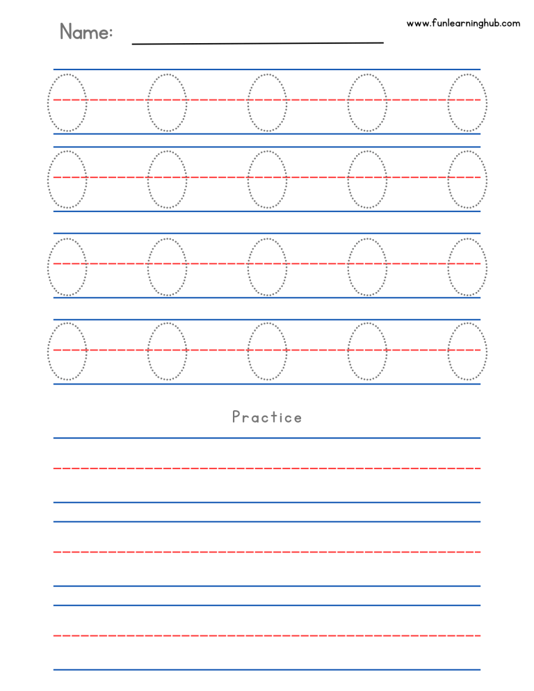 Number Tracing: 0 to 20 (Individual pages) - Fun Learning Hub