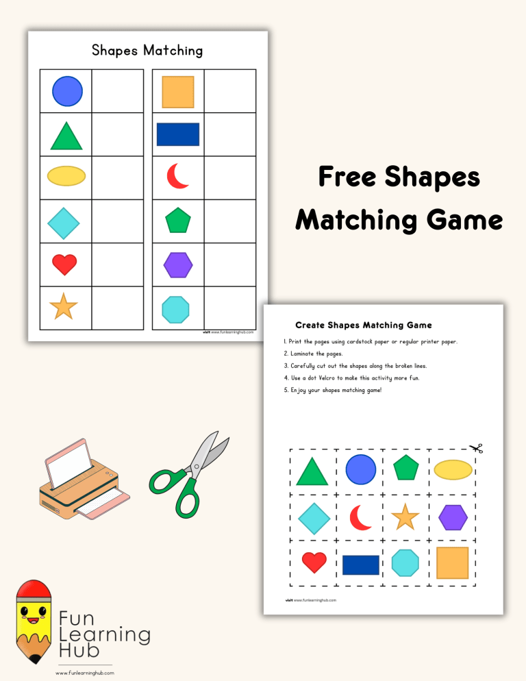 Shapes Activity Printable - Fun Learning Hub