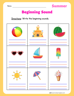 Summer Worksheets - Fun Learning Hub