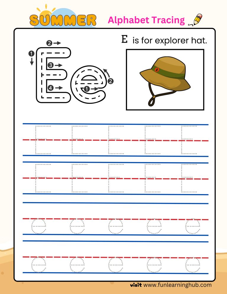 Summer Alphabet Tracing Worksheets: A Fun and Free Way to Learn! - Fun ...