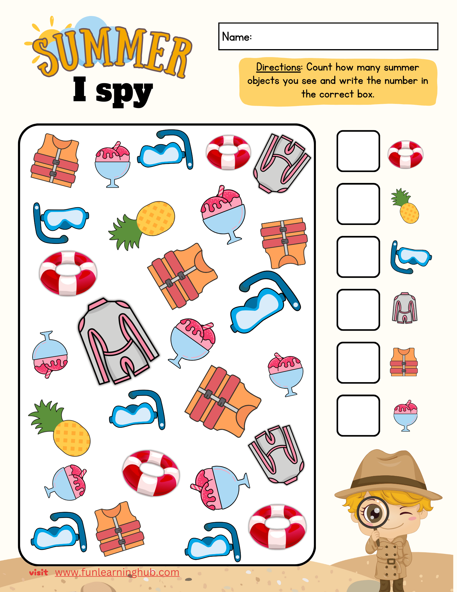 Summer I Spy - Fun Learning Hub