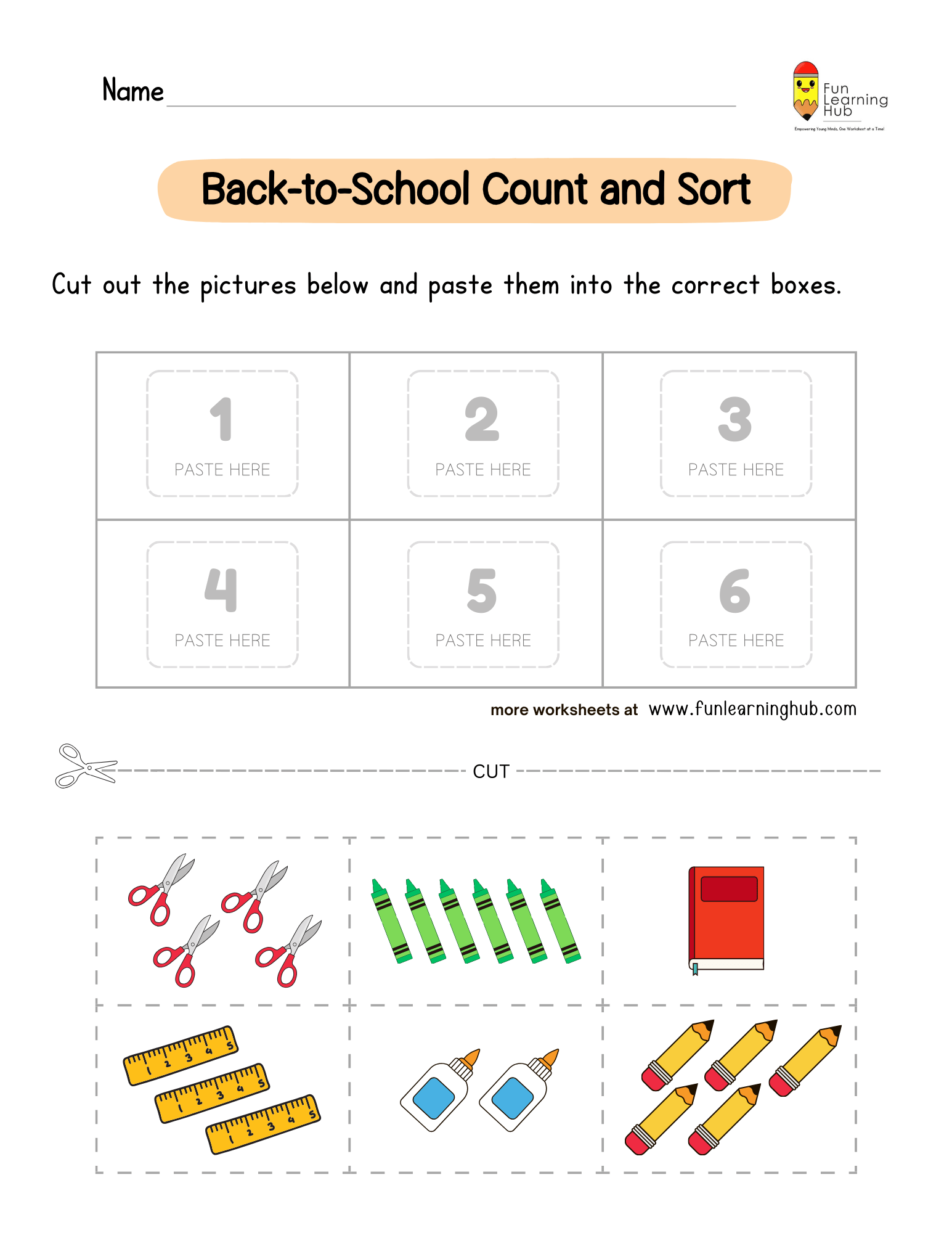 Back-to-School Worksheets - Fun Learning Hub