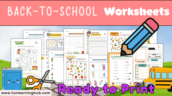 Back-to-School Worksheets - Fun Learning Hub