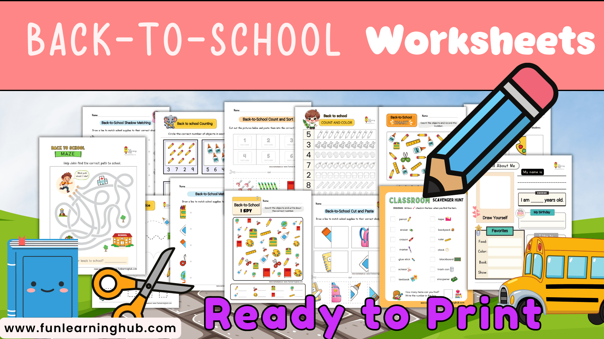 Back-to-School Worksheets - Fun Learning Hub