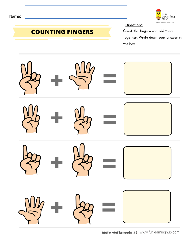 Free Kindergarten Picture Addition Worksheets (50 Free Printable) - Fun ...
