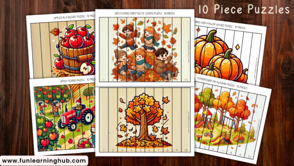 Free Autumn Puzzles for Kids: 30+ Fun Printables
