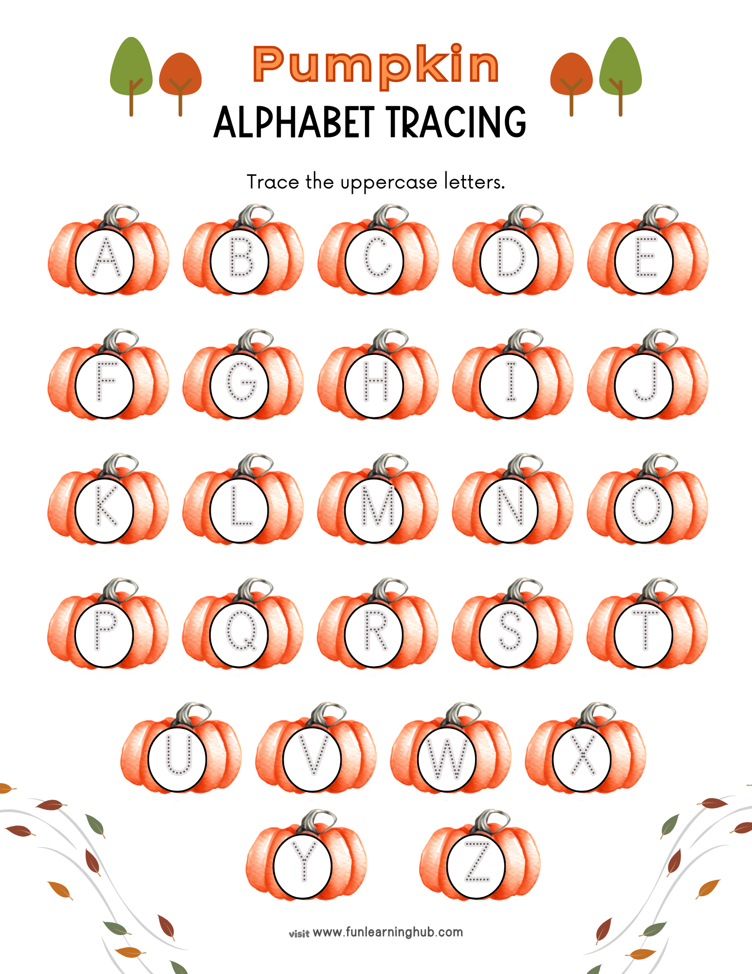 Free Pumpkin Worksheets for Parents, Teachers, and Homeschoolers - Fun ...