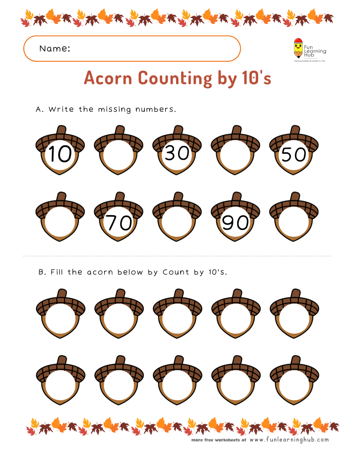 60+ Free Fall/Autumn Worksheets to Download - Fun Learning Hub