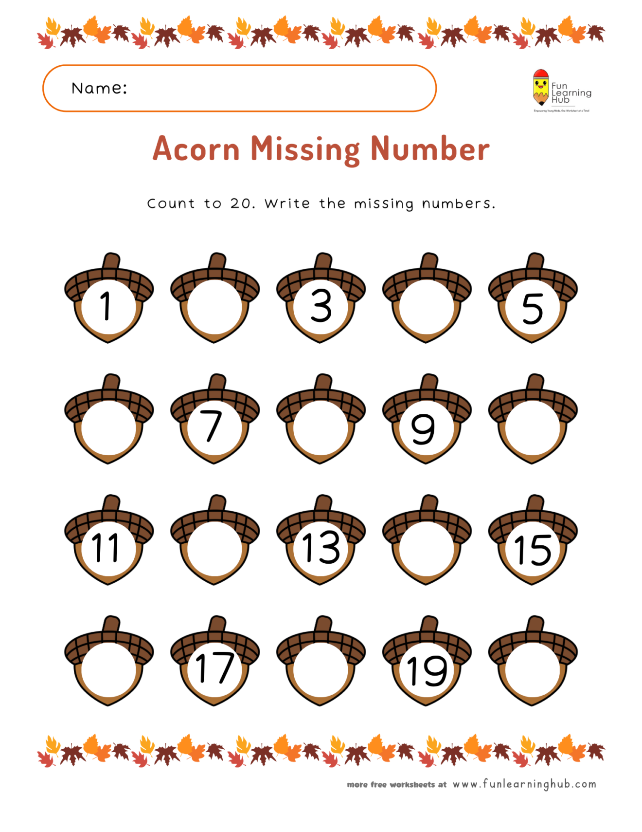 60+ Free Fall/Autumn Worksheets to Download - Fun Learning Hub
