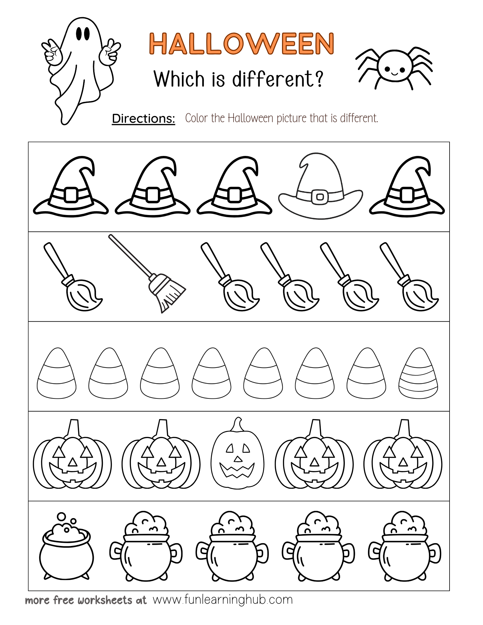 Download 60+ FREE Halloween Worksheets for Kids - Fun Learning Hub