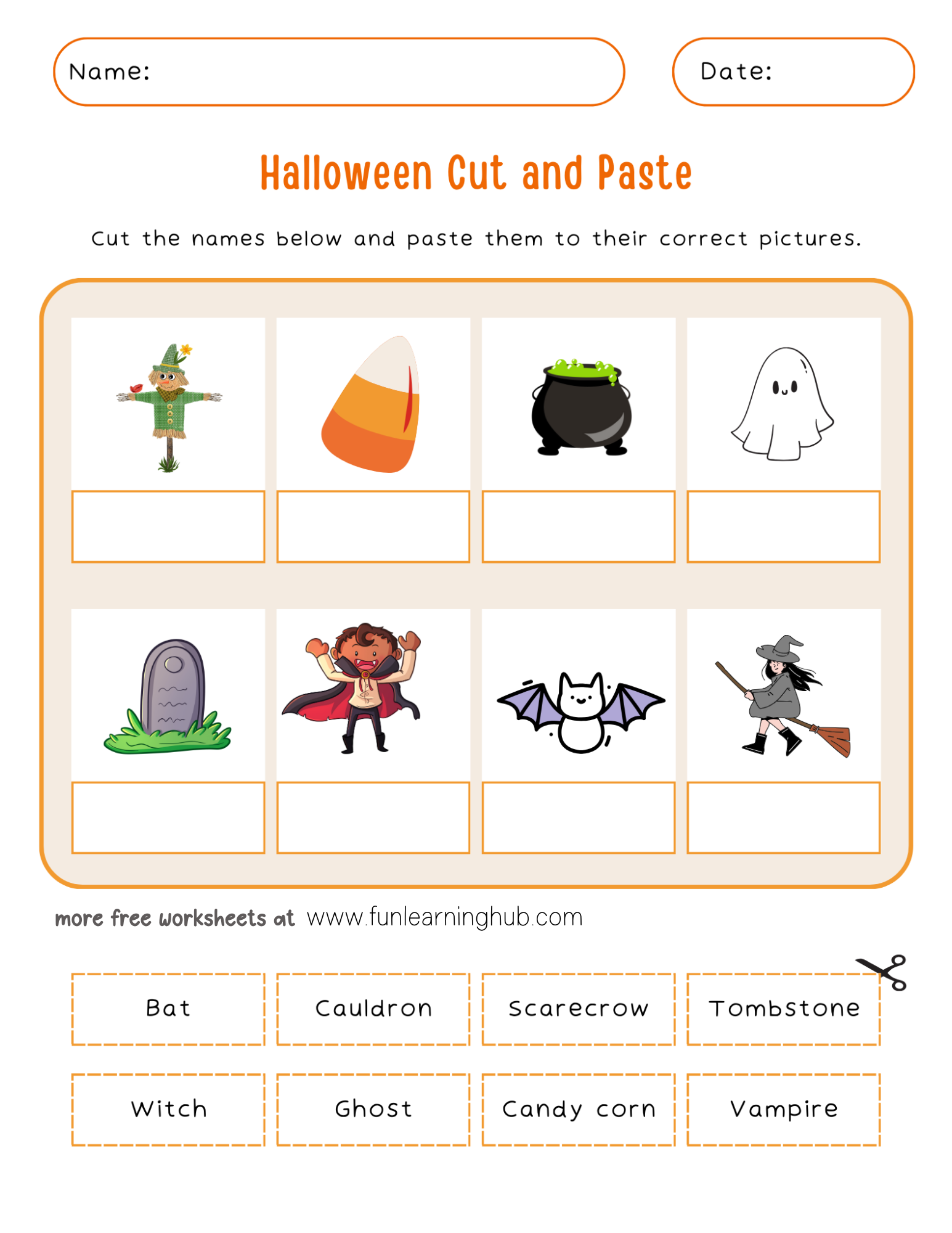 Download 60+ FREE Halloween Worksheets for Kids - Fun Learning Hub