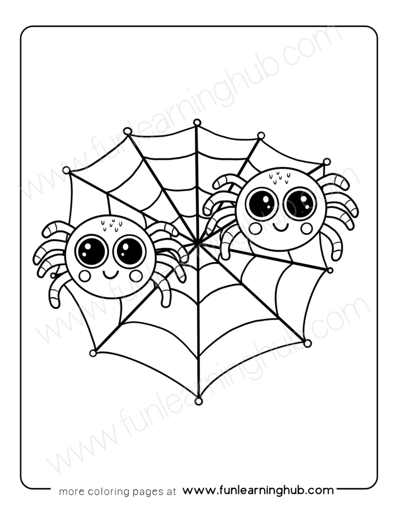 Free Halloween Coloring Pages - Cute and Spooky - Fun Learning Hub