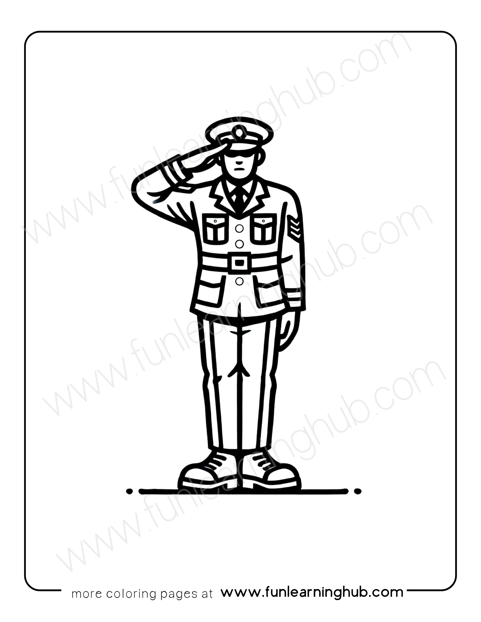 16 Free Veterans Day Coloring Pages – Download, Print, and Color - Fun ...