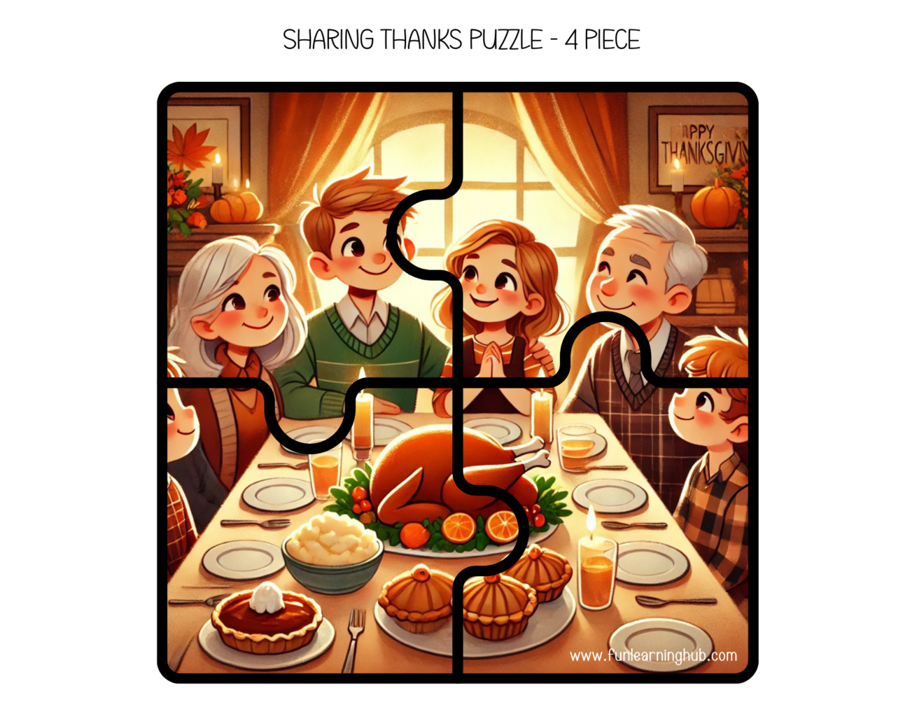 Free 40+ Thanksgiving Puzzles: Printable for Teachers, Parents and ...
