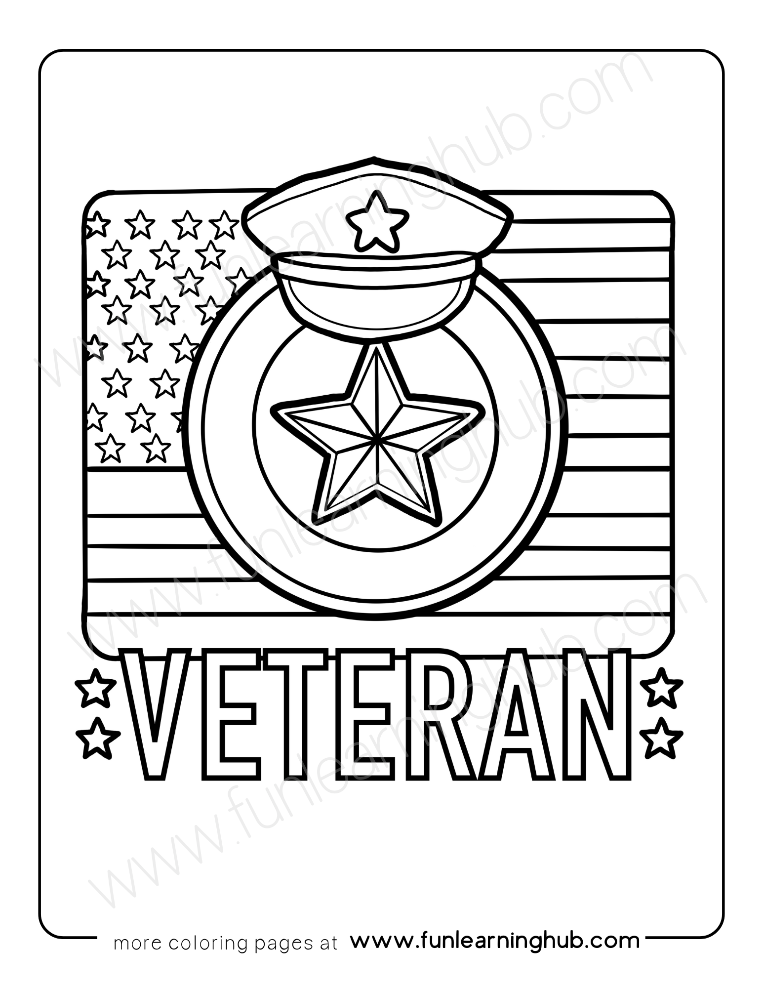 16 Free Veterans Day Coloring Pages – Download, Print, and Color - Fun ...