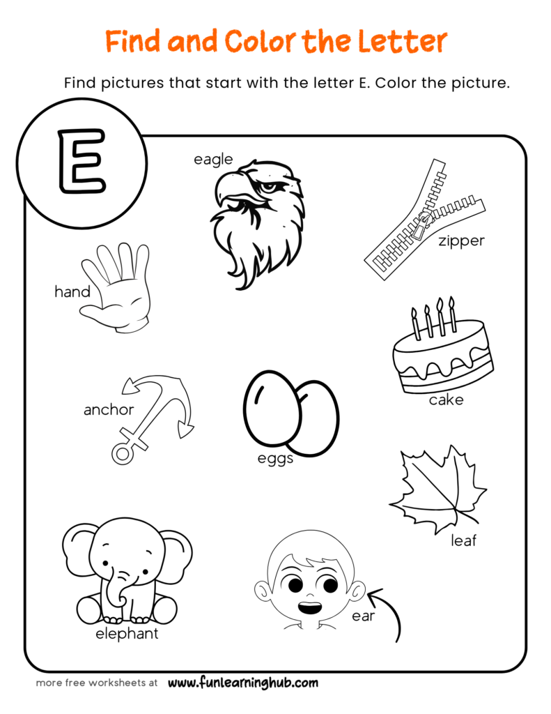 Free Printable Alphabet Find and Color Worksheets - Fun Learning Hub