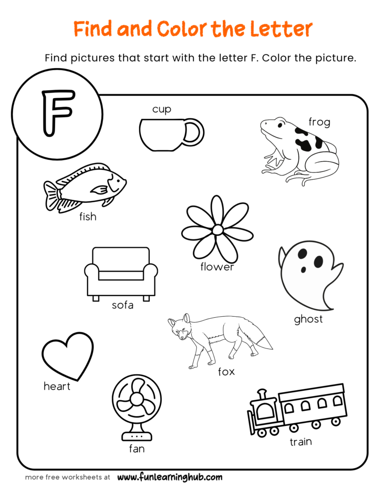 Free Printable Alphabet Find and Color Worksheets - Fun Learning Hub