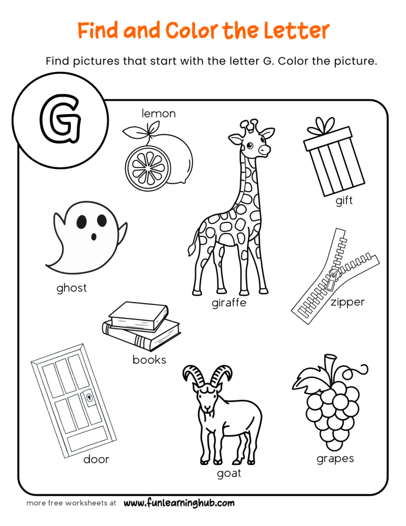 Free Printable Alphabet Find and Color Worksheets - Fun Learning Hub