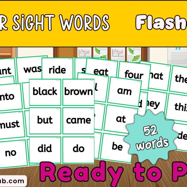 Free Pre-Primer Sight Word Flashcards for Early Readers - Fun Learning Hub